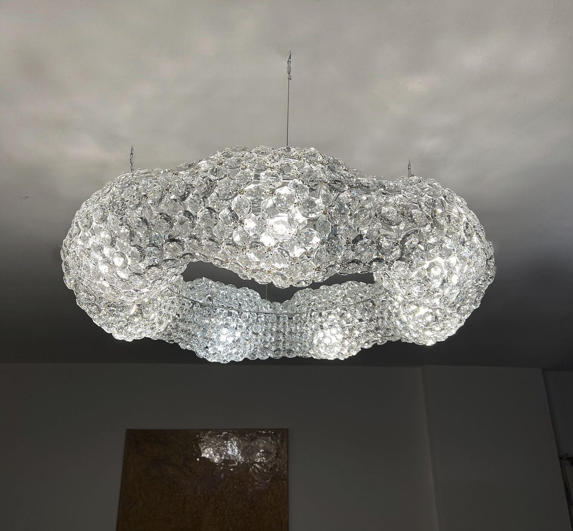 Hängelampe - DUNE - Adamante S.r.l.s. - Kristall / Maschen / modern