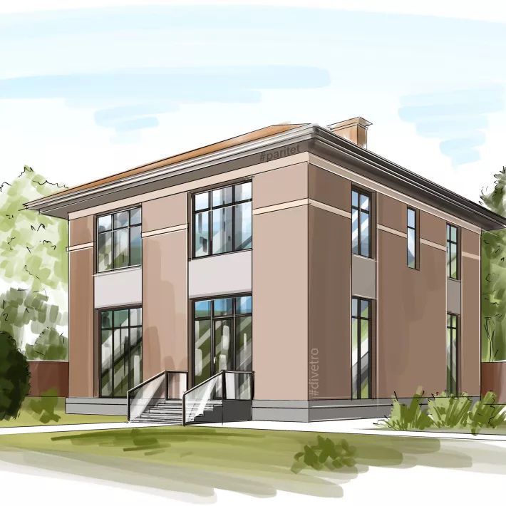 Eingangstür - PARITET LLC - Glas / Kunststoff / einflügelig