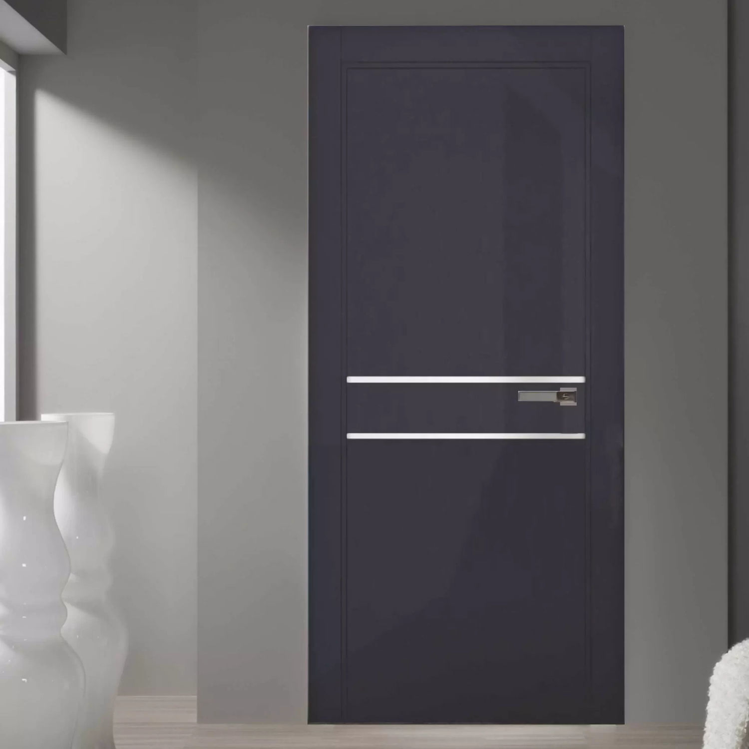 Tür für Innenbereich - Moderno - IN WOOD LLC - Holz / einflügelig / modern