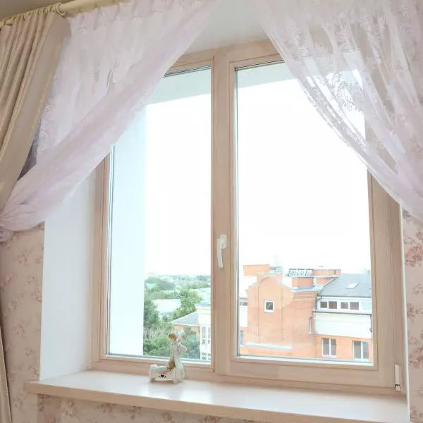 Schiebefenster - IN WOOD LLC - Holz / mit Doppelverglasung / zweiflügelig