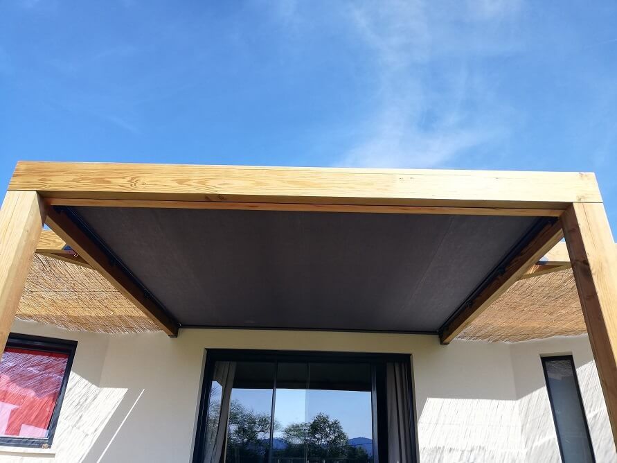 Dachjalousie - USINE-ONLINE - für Verandas / für Pergola / Acrylgewebe