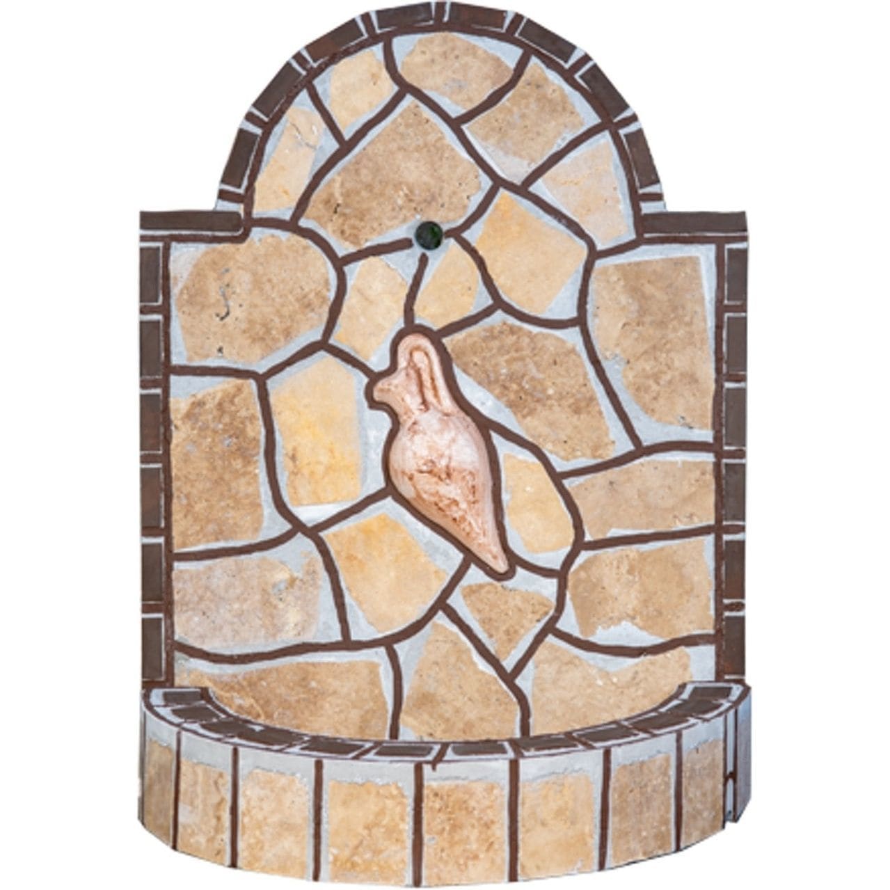 Garten-Springbrunnen - 0624 - Sxistolithos - bodenstehend / Stein / Keramik