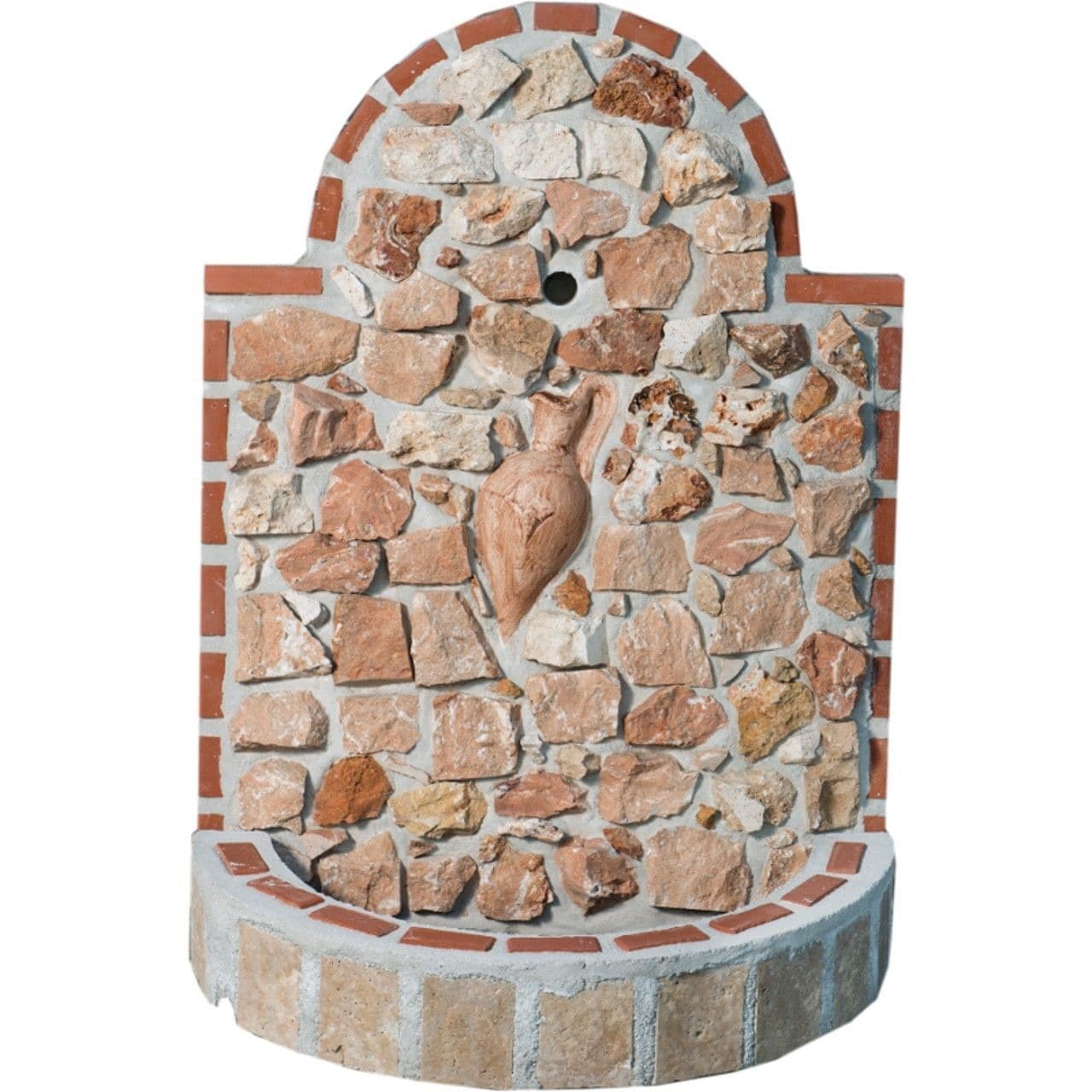 Garten-Springbrunnen - 0622 - Sxistolithos - bodenstehend / Stein / Keramik