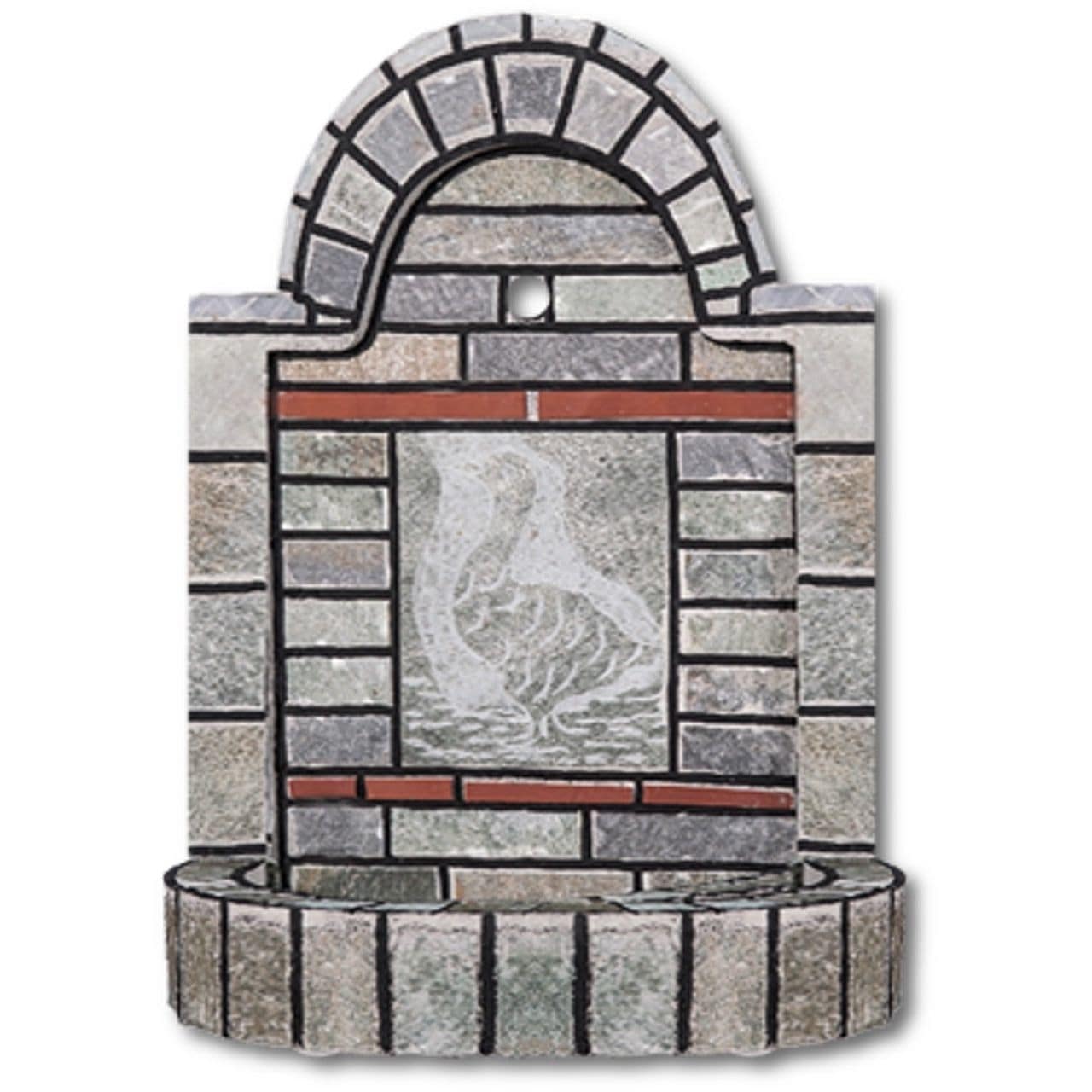 Garten-Springbrunnen - 0607 - Sxistolithos - bodenstehend / Stein / Keramik