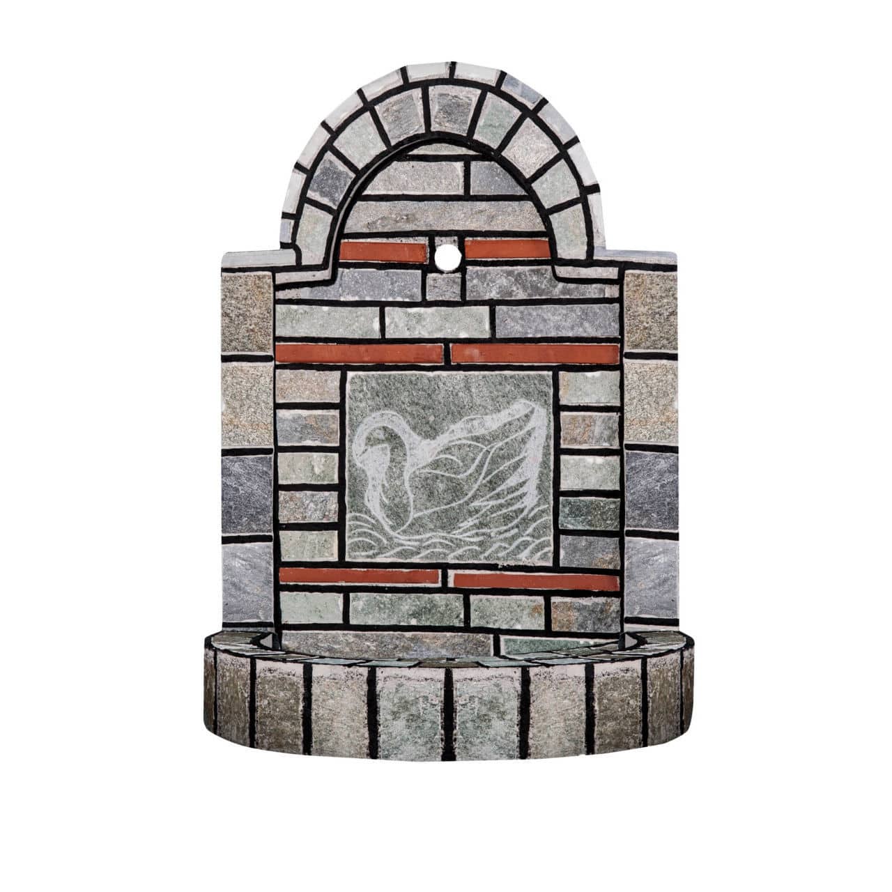 Garten-Springbrunnen - 0606 - Sxistolithos - bodenstehend / Stein / Keramik