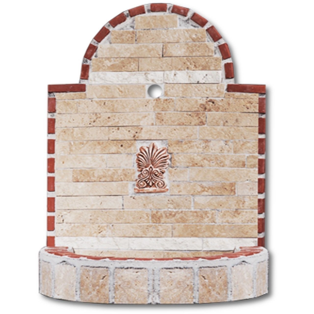 Garten-Springbrunnen - 0615 - Sxistolithos - bodenstehend / Stein / Keramik