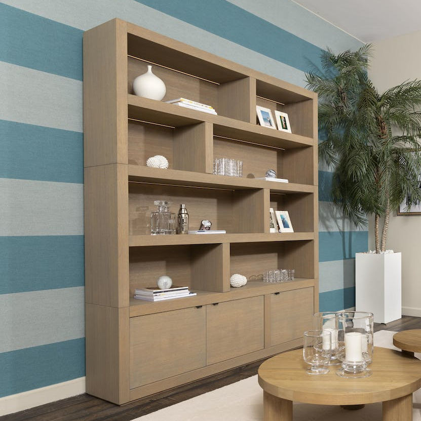 Modernes Regal - BJORN - FLAMANT - Eiche / Metall / mit integrierter ...