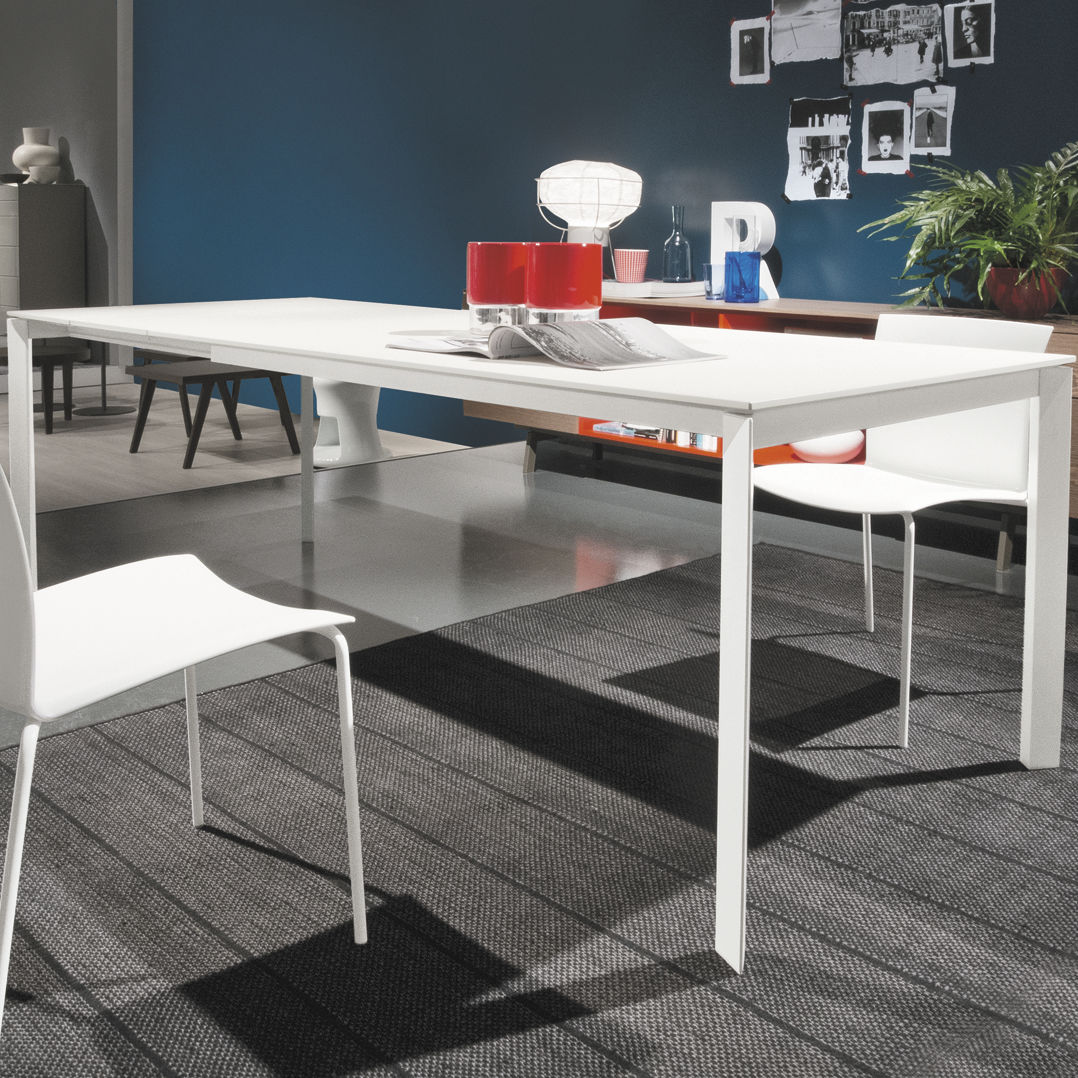 Moderner Tisch - DUBLINO - BONTEMPI CASA - Glas / Metall / Laminat