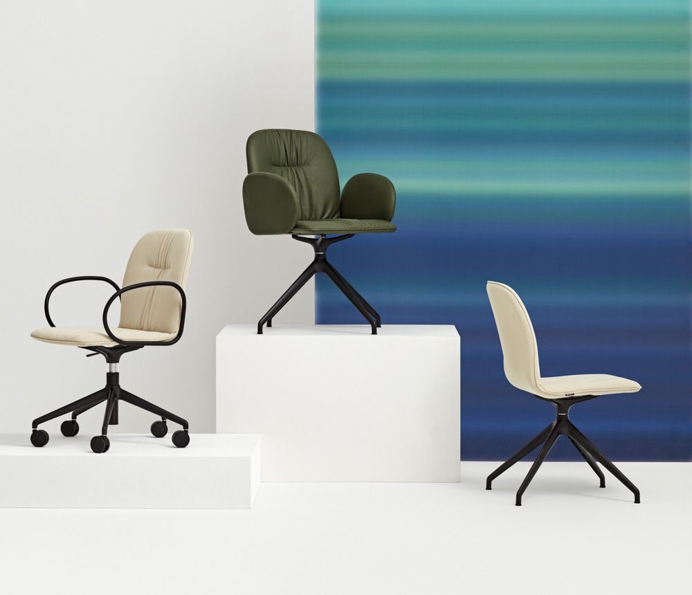 Moderner Stuhl - LOOP - CAPDELL - für den Innenraum / Stoff / Gestell aus Aluminium