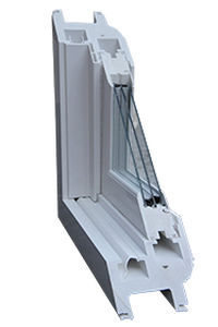 PVC-Fensterprofil - GENESIS - Royal Group Technologies - wärmeisoliert