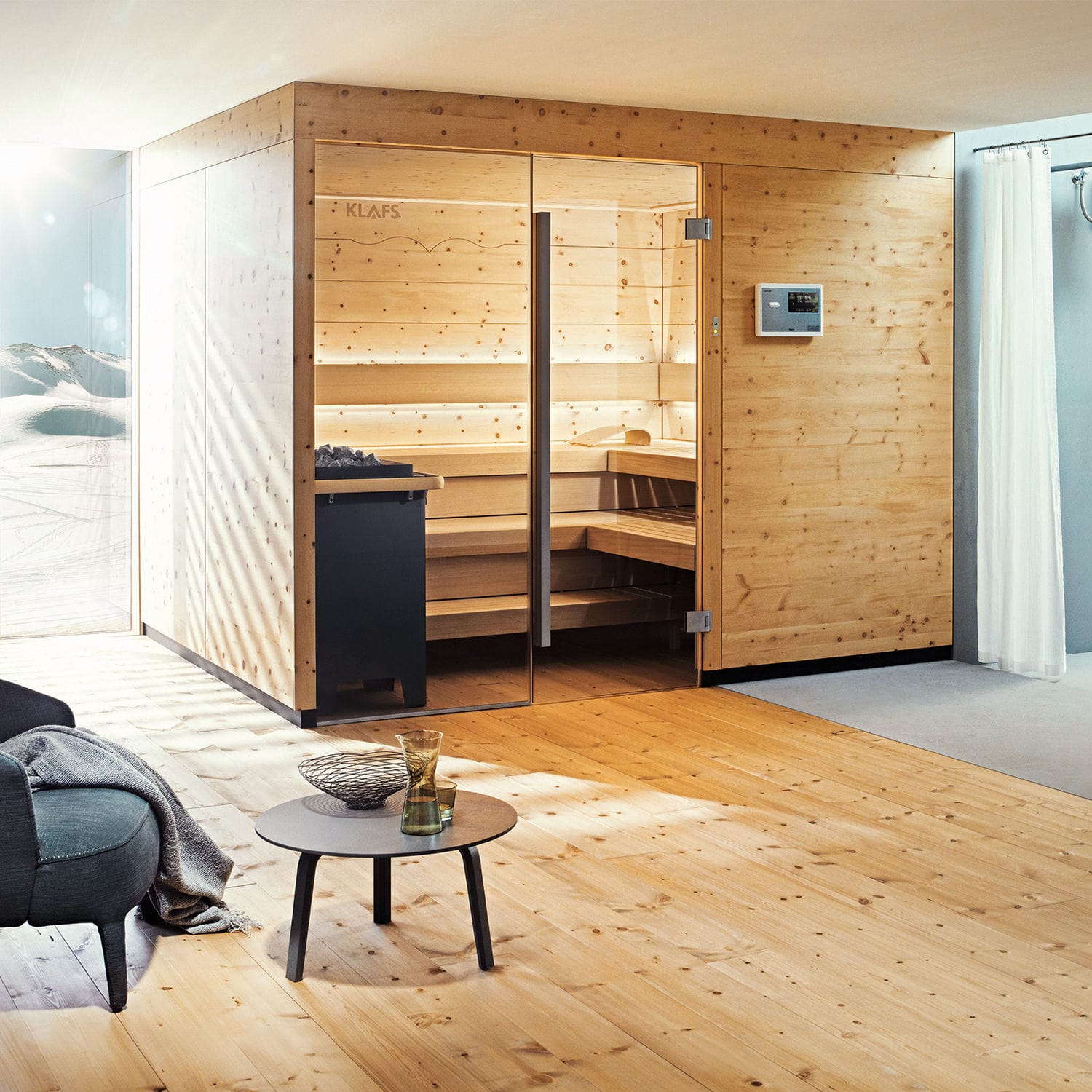 Sauna für Privatgebrauch - CHALET - KLAFS - Holz / für den Innenbereich / Fertigbau