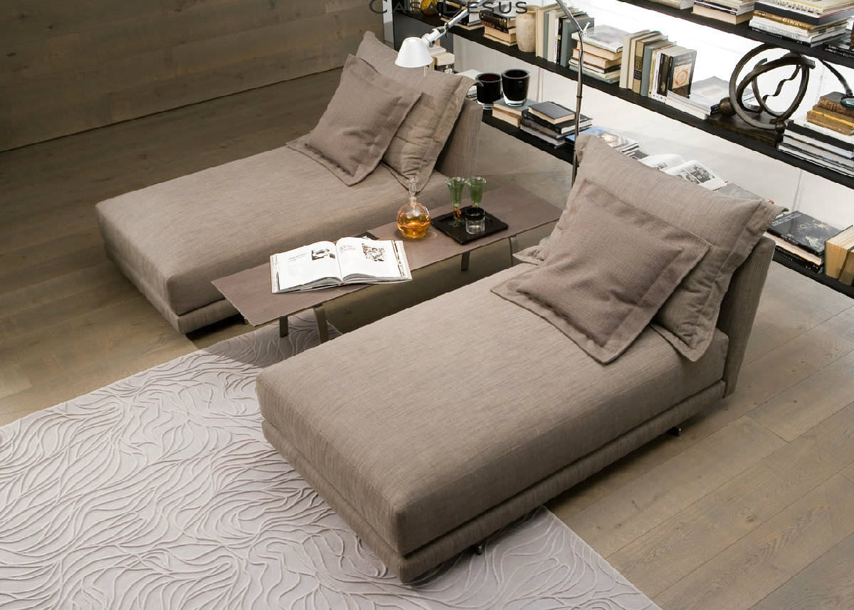 Moderne Liege - ANGELO - CasaDesùs - Stoff / grau