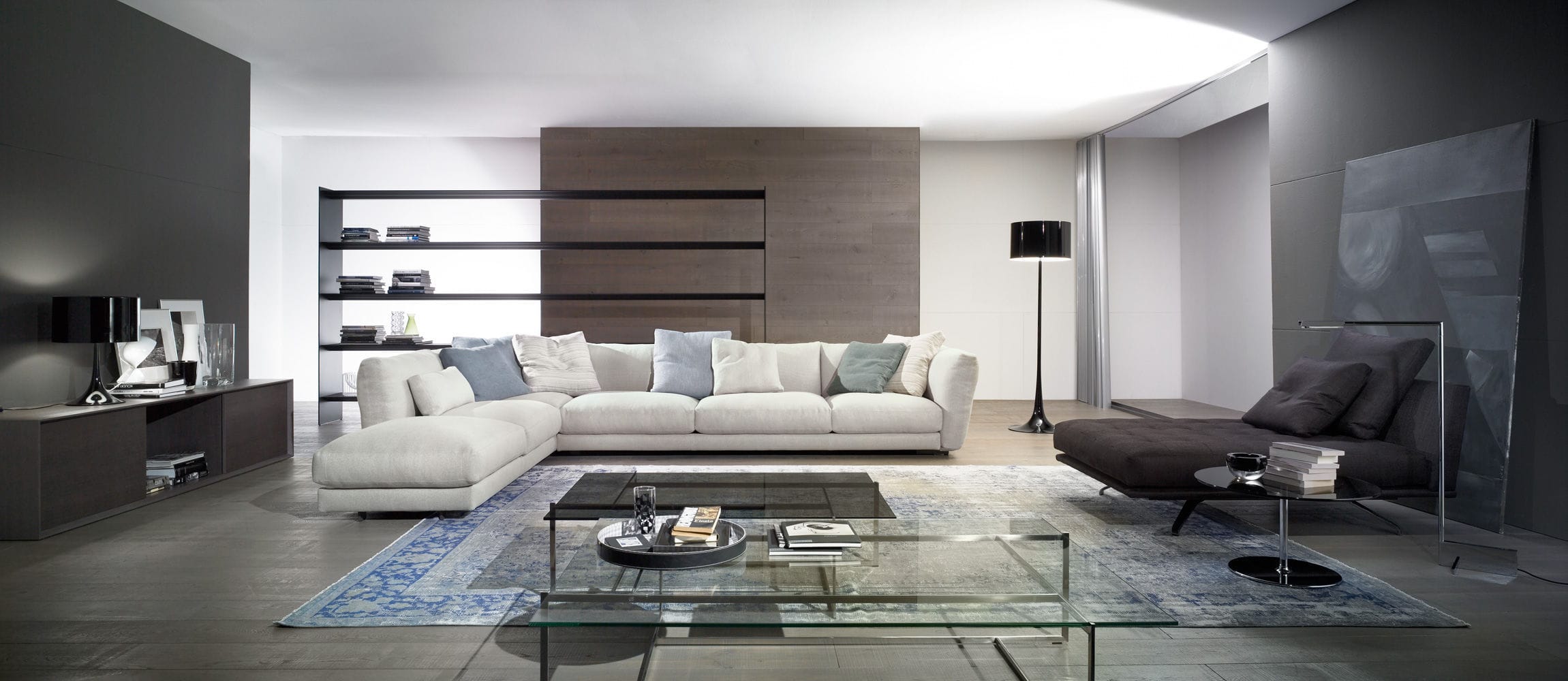 Ecksofa - FORM - CasaDesùs - modern / Stoff / grau