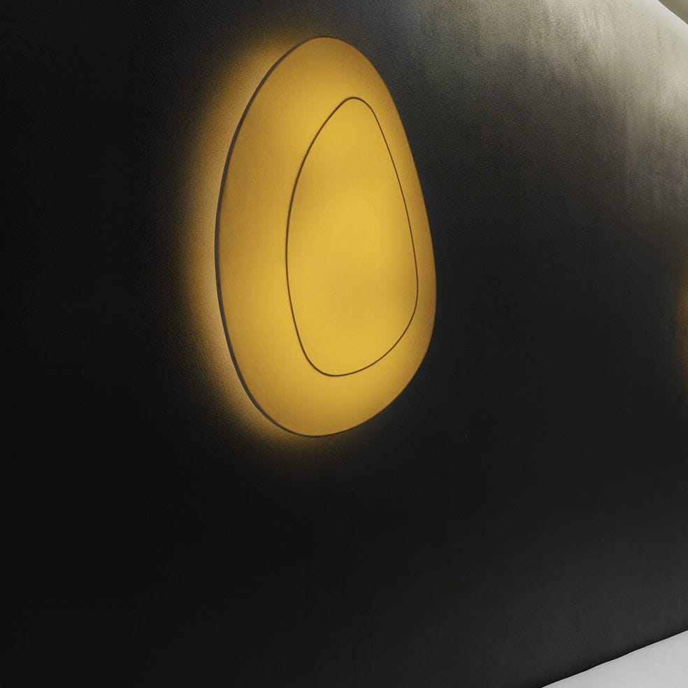 Moderne Wandleuchte - RING - modo luce - für den Innenraum / Stoff / LED