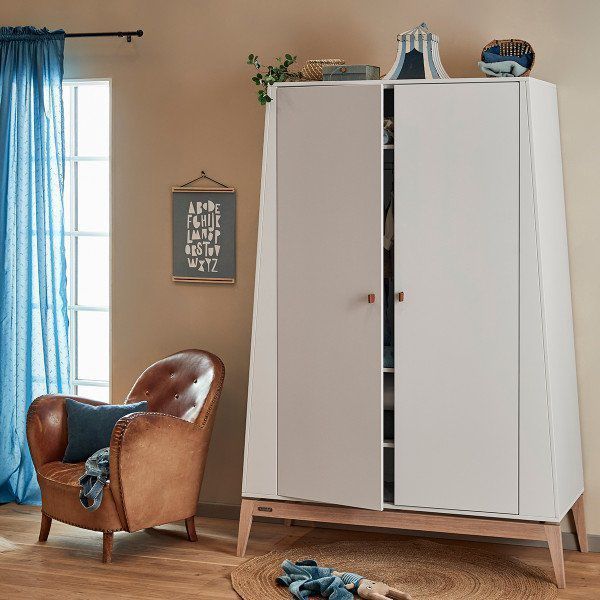 Moderner Kleiderschrank - LUNA™ LARGE - Leander - Eiche / MDF ...