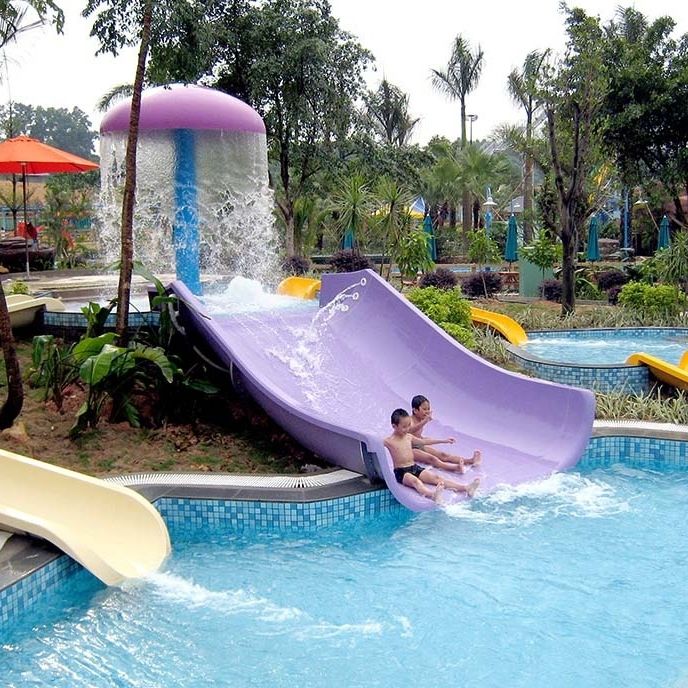 Gerade Rutsche - MINI BODY - WhiteWater - drehend / für Aquapark