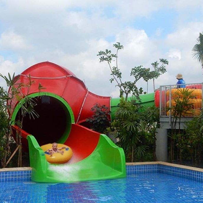 Drehende Rutsche - MINI AQUASPHERE - WhiteWater - für Aquapark / rohrförmig