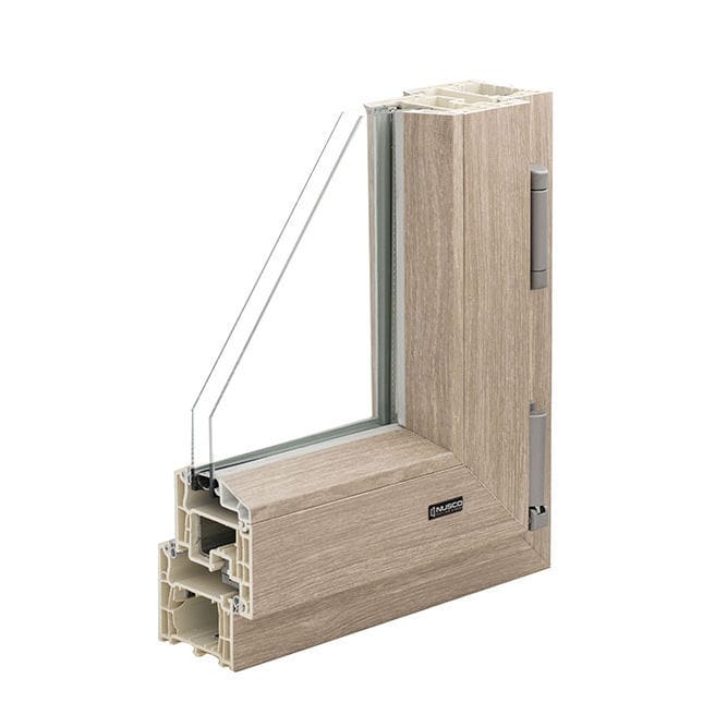 PVC-Fensterprofil - BASIC73 - Nusco - Akustik / wärmeisoliert