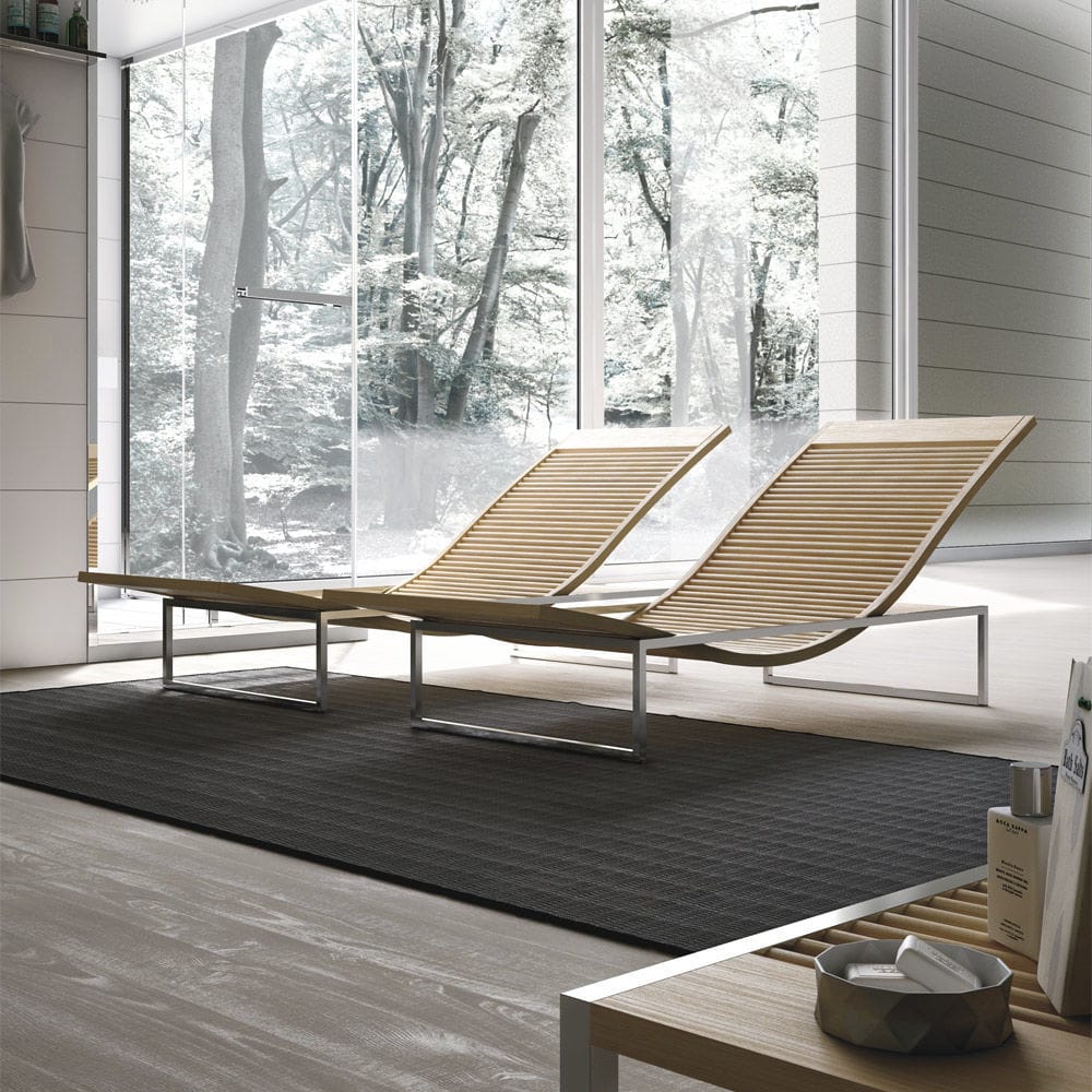 Moderne Liege - HAFRO srl - Stoff / Buche / Edelstahl