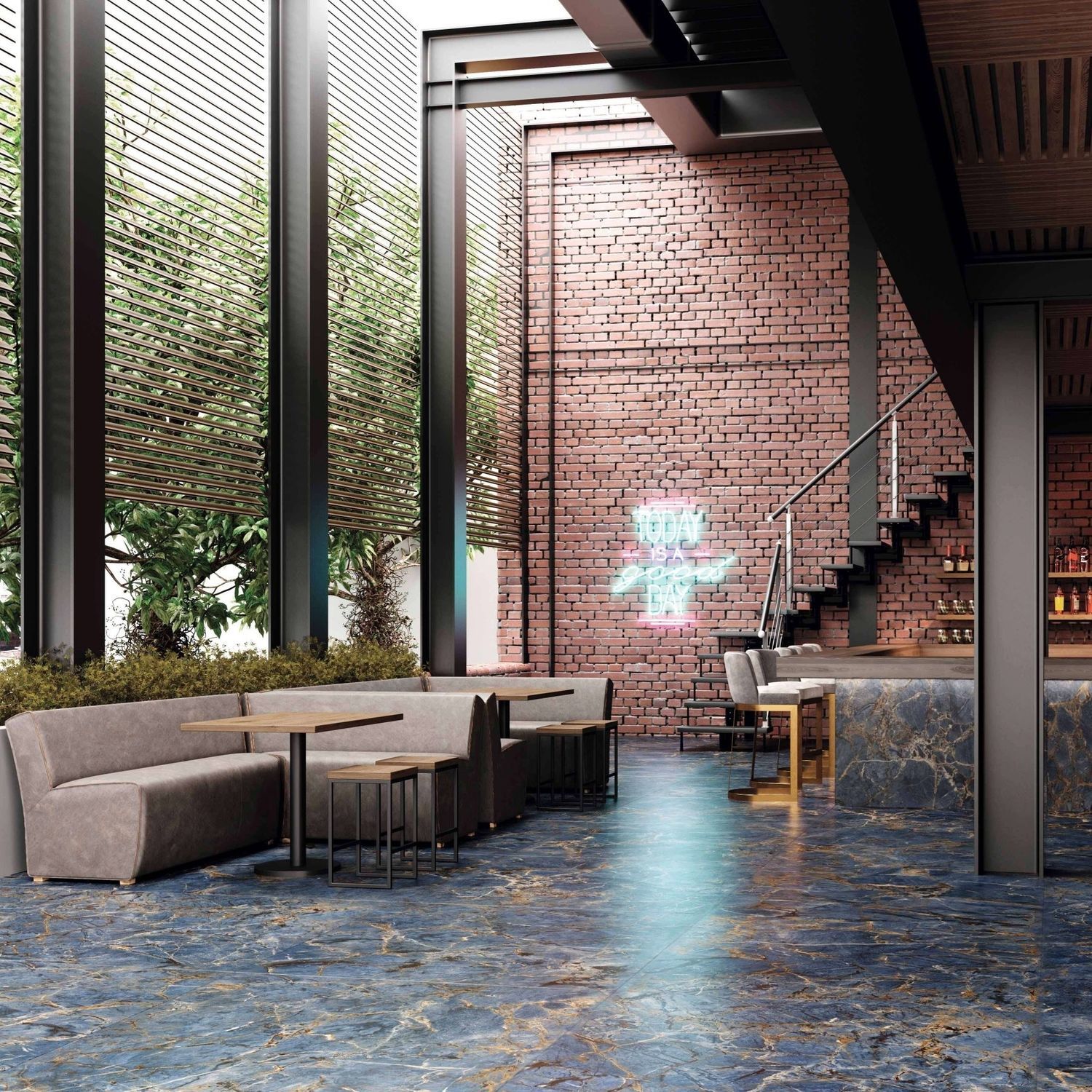 Feinsteinzeugfliesen - NOUVEAU - Roca Tile - Naturstein / poliert / für ...