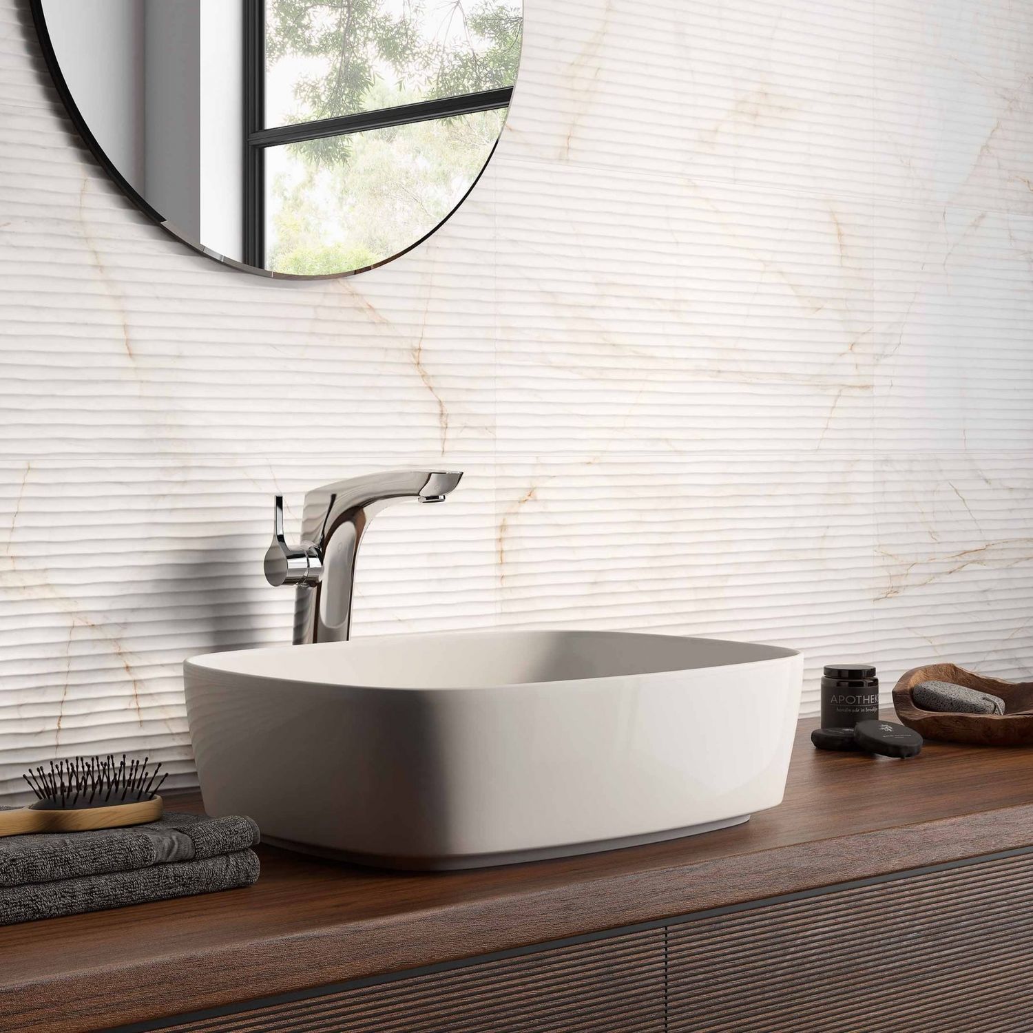 Fliesen für den Innenraum - DOLOMITA - Roca Tile - für Badezimmer / für ...