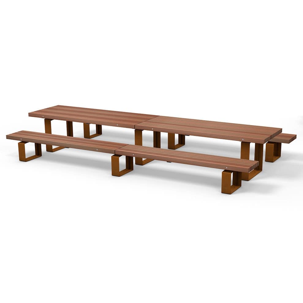 Moderner Picknicktisch - Solid Meet&Work - Streetlife - Holz / Gestell ...