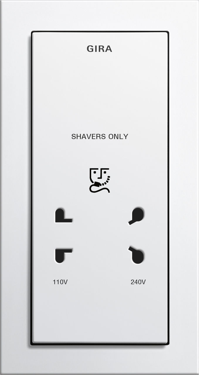 Multi-Steckdose - razor - Gira - wandmontiert / Unterputz / modern