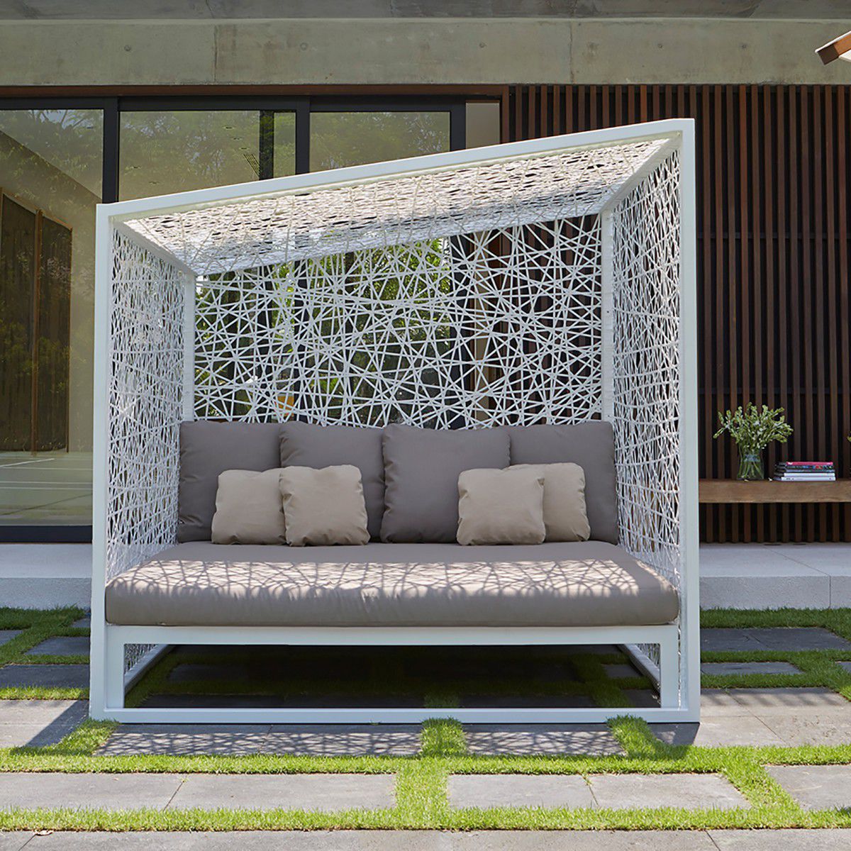 Garten-Bett / Himmel - GEOMETRIC - SKY LINE DESIGN - Doppelbett ...