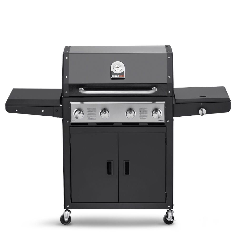 Gas-Gartengrill - Xenon 4 - GRAND HALL - auf Rollen / Gusseisen / Edelstahl