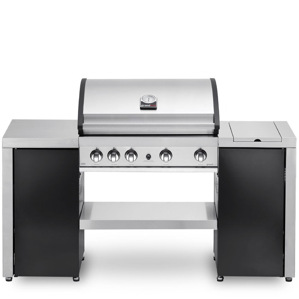 Gas-Gartengrill - Elite G4 - GRAND HALL - bodenstehend / Gusseisen ...