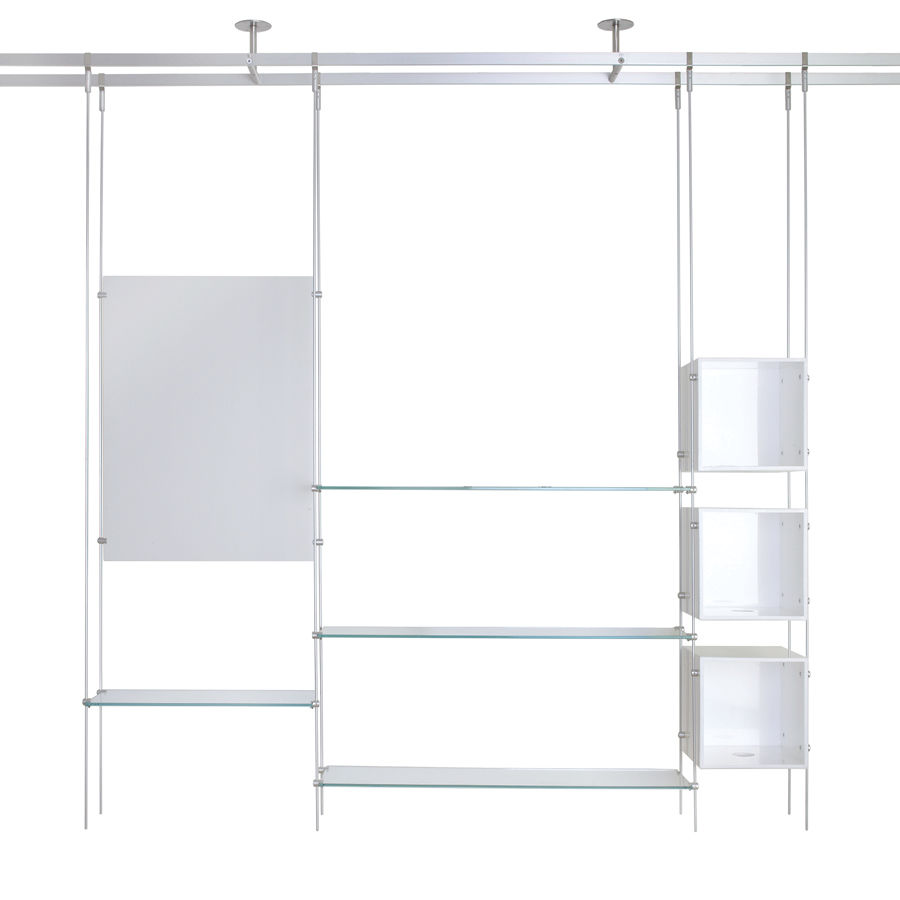 Hängendes Regalsystem - ROD - Shopkit - modern / Glas / für Geschäfte