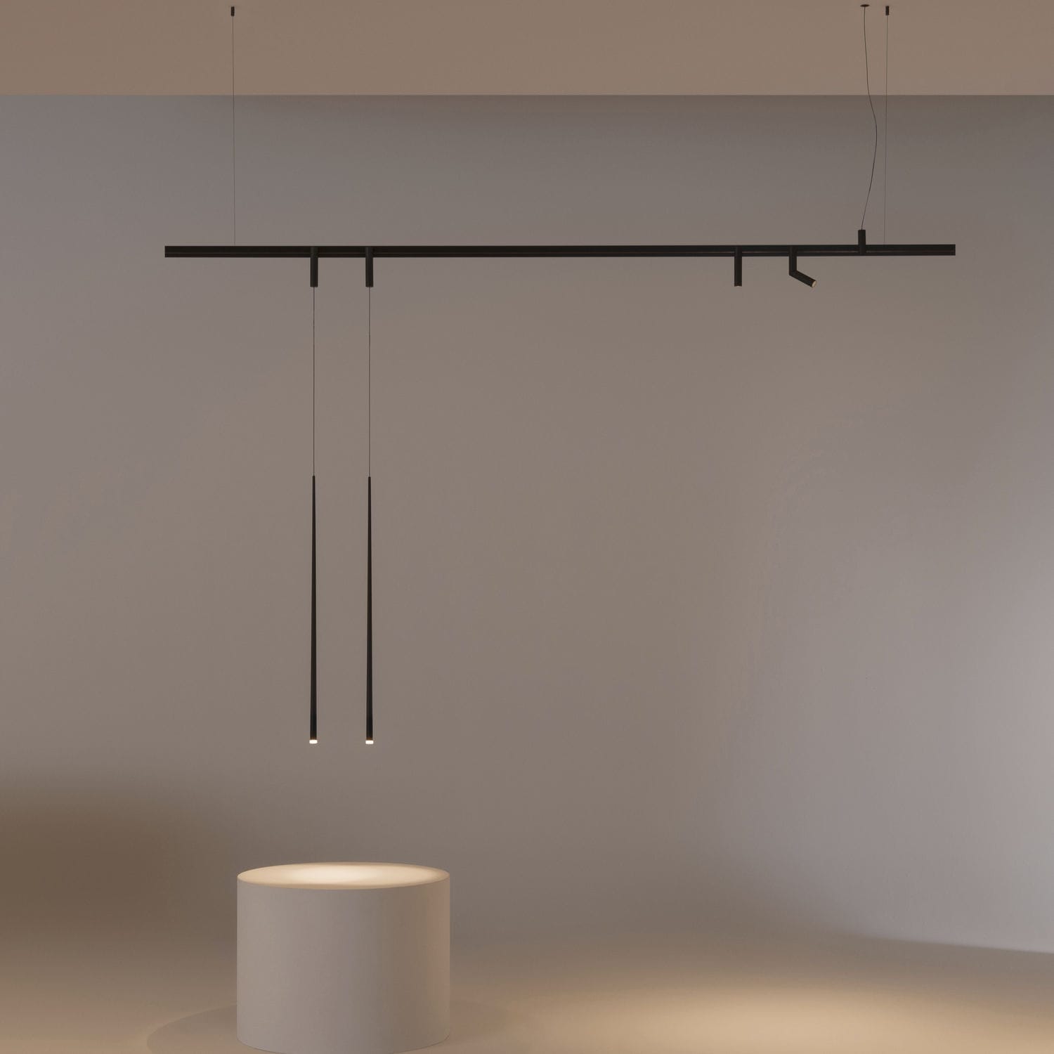 Hängelampe - Bind - VIBIA LIGHTING - Aluminium / geblasenes Glas / PMMA