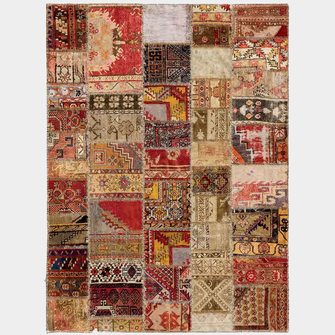 Moderner Teppich - MADDA PATCH 1636 - TISCA ITALIA - Patchwork / Wolle ...
