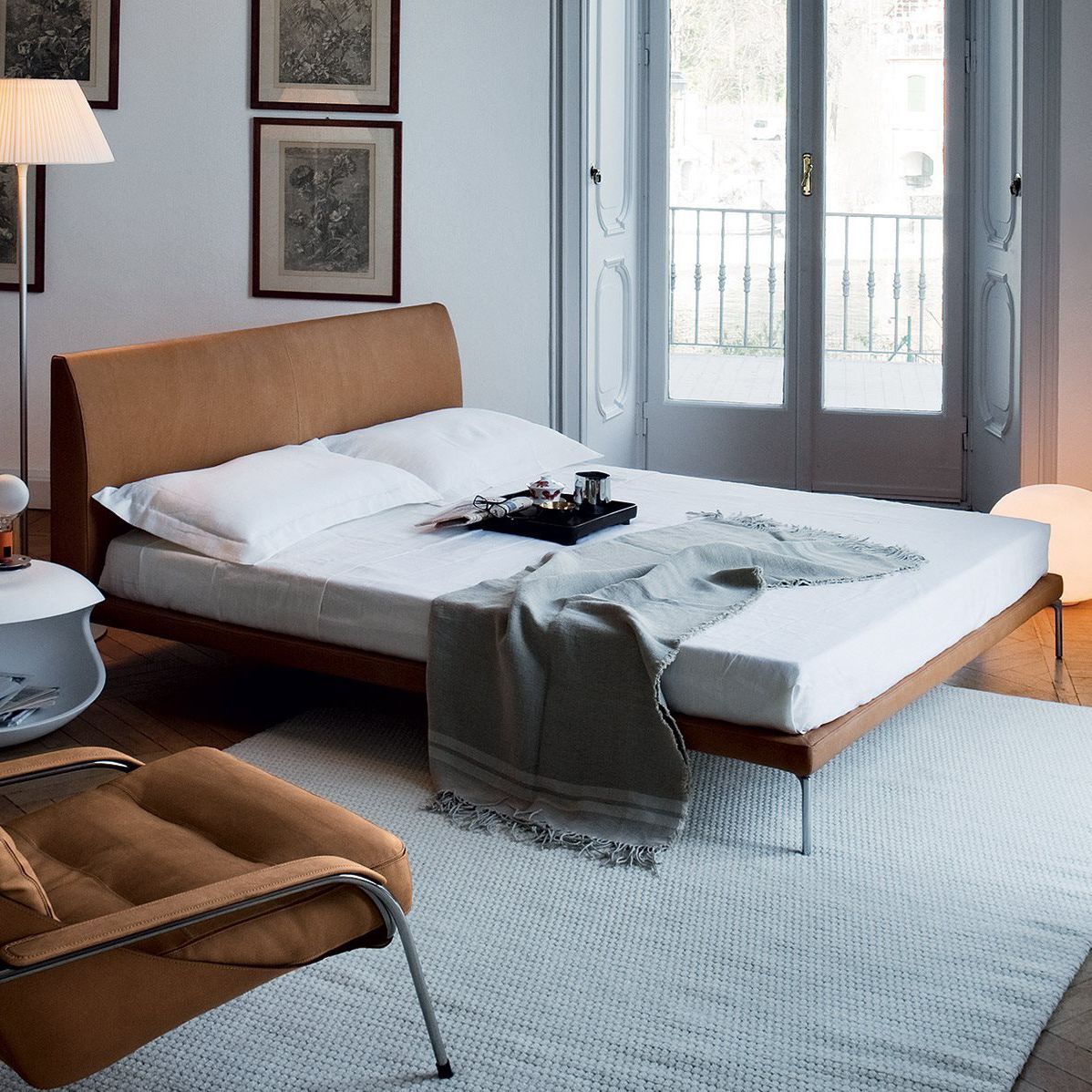 Doppelbett - TALAMO - Zanotta - modern / Polster / Kopfteil