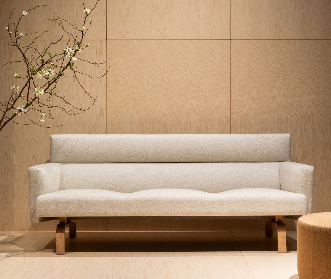 Modernes Sofa / Stoff / 3 Plätze / schrägstellbar - NOVELL - Swedese Möbler