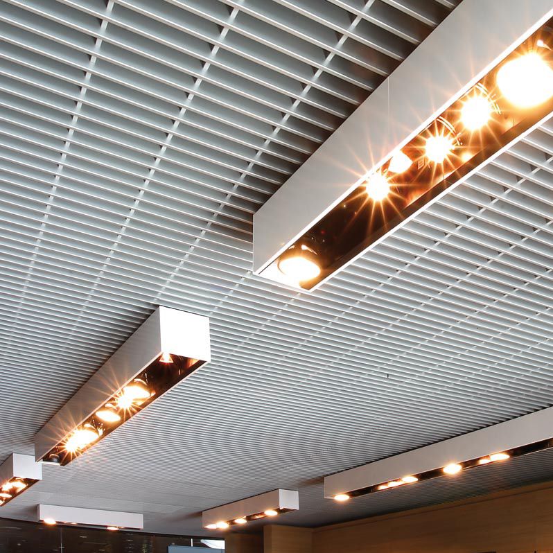 Aluminium-Zwischendecke - DUALGRID - Atena spa - Platten / für den ...