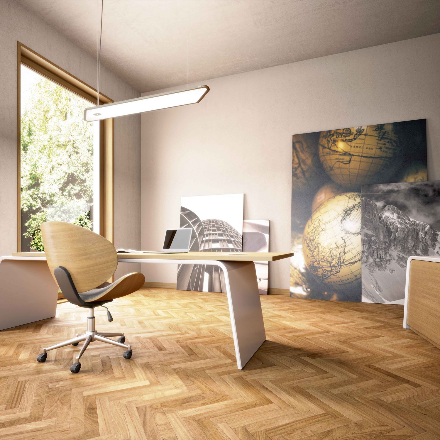 Hängeleuchte - HADI-Q - PROLICHT - LED / rechteckig / mit geometrischen ...