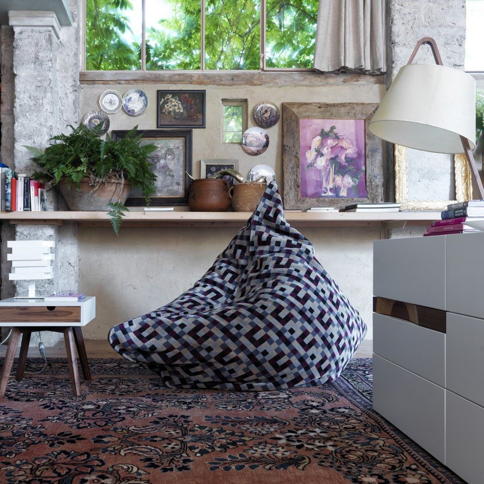 Moderner Sitzsack - Elfo - CASAMANIA HORM - Stoff / Leder / mit ...