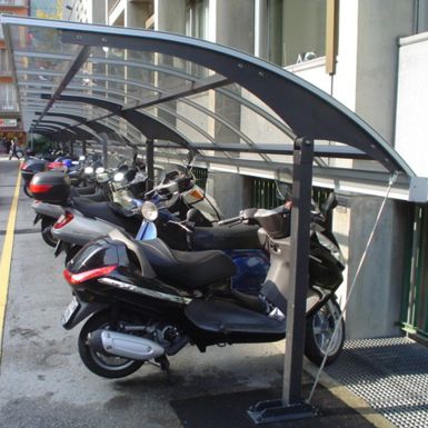 Motorrad-Unterstand - CICLOPARK - EUROPRODOTTI MARINO BERNASCONI