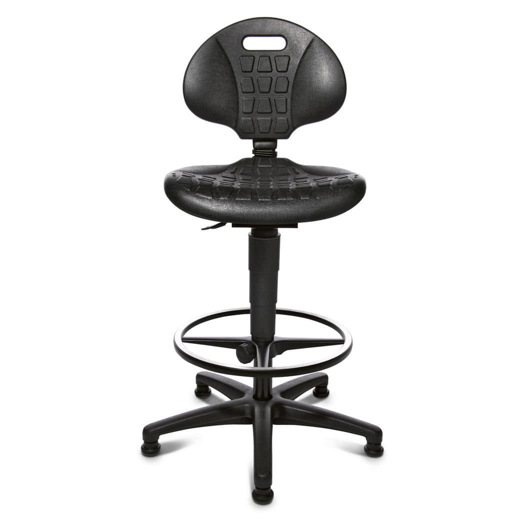 Moderner Hocker - TEC 20 - Topstar - Leder / Gestell aus Metall / mit ...