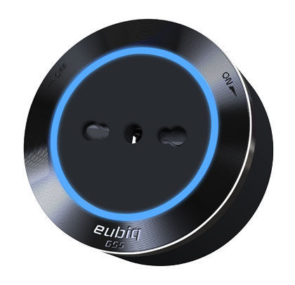 Aufputz-Steckdose - ITA3 PREMIUM - Eubiq - Polycarbonat / modern / schwarz