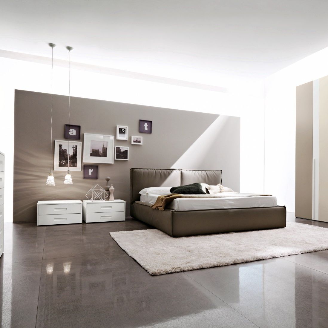 Doppelbett - MANHATTAN - Doimo Cityline - modern / Polster / Kopfteil