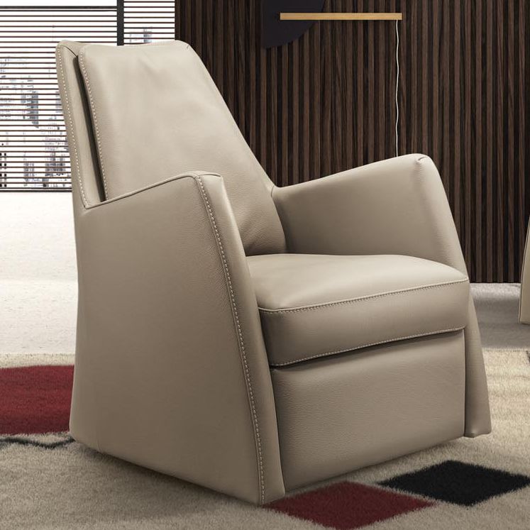 Moderner Sessel - KATE - Gamma Arredamenti International - Leder / beige