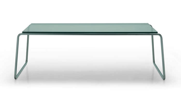 Moderner Tisch - BEN - Rossin - Glas / rechteckig