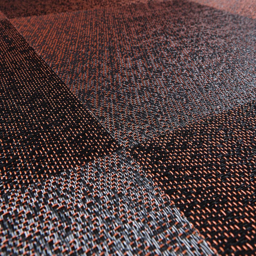 Teppichfliese - BLACKISH RED - BOLON - gewebt / Vinyl / für Gewerbegebrauch