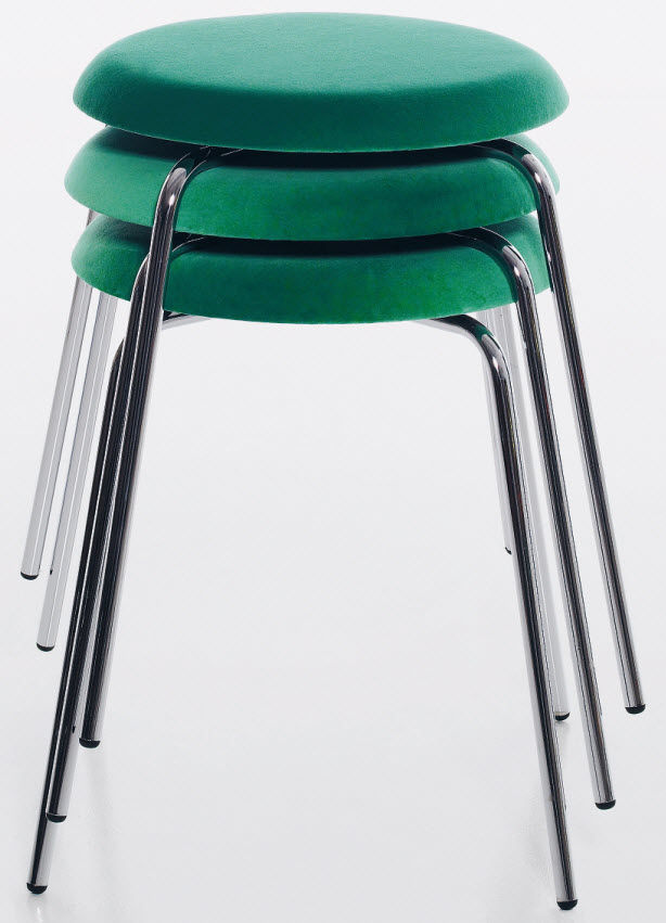 Moderner Hocker - PASTILLO - KARL ANDERSSON - Eiche / Nussbaum / Birke