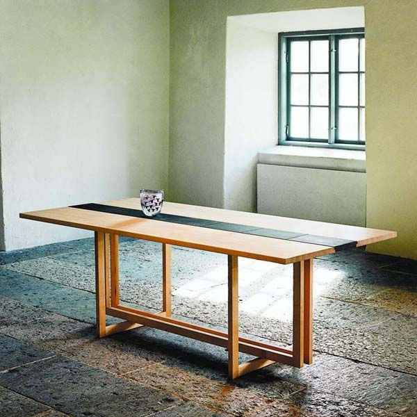Moderner Tisch - KOSMOS - OLBY DESIGN - Esche / Eiche / Kalkstein