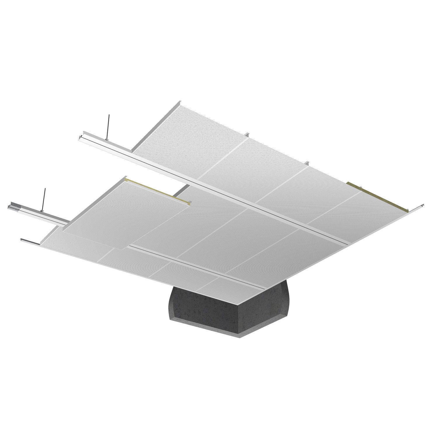 Abgehängte Decke / aus galvanisiertem Stahl - PM2 - Plafometal ...