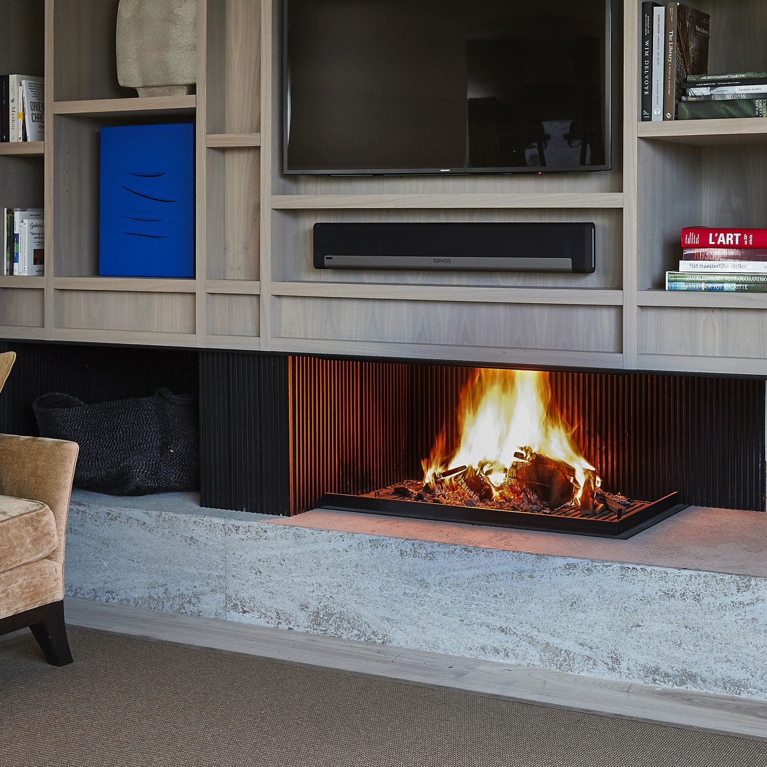 Holzkamin - UNIVERSAL - Metalfire Architectural fireplaces - Einbau ...