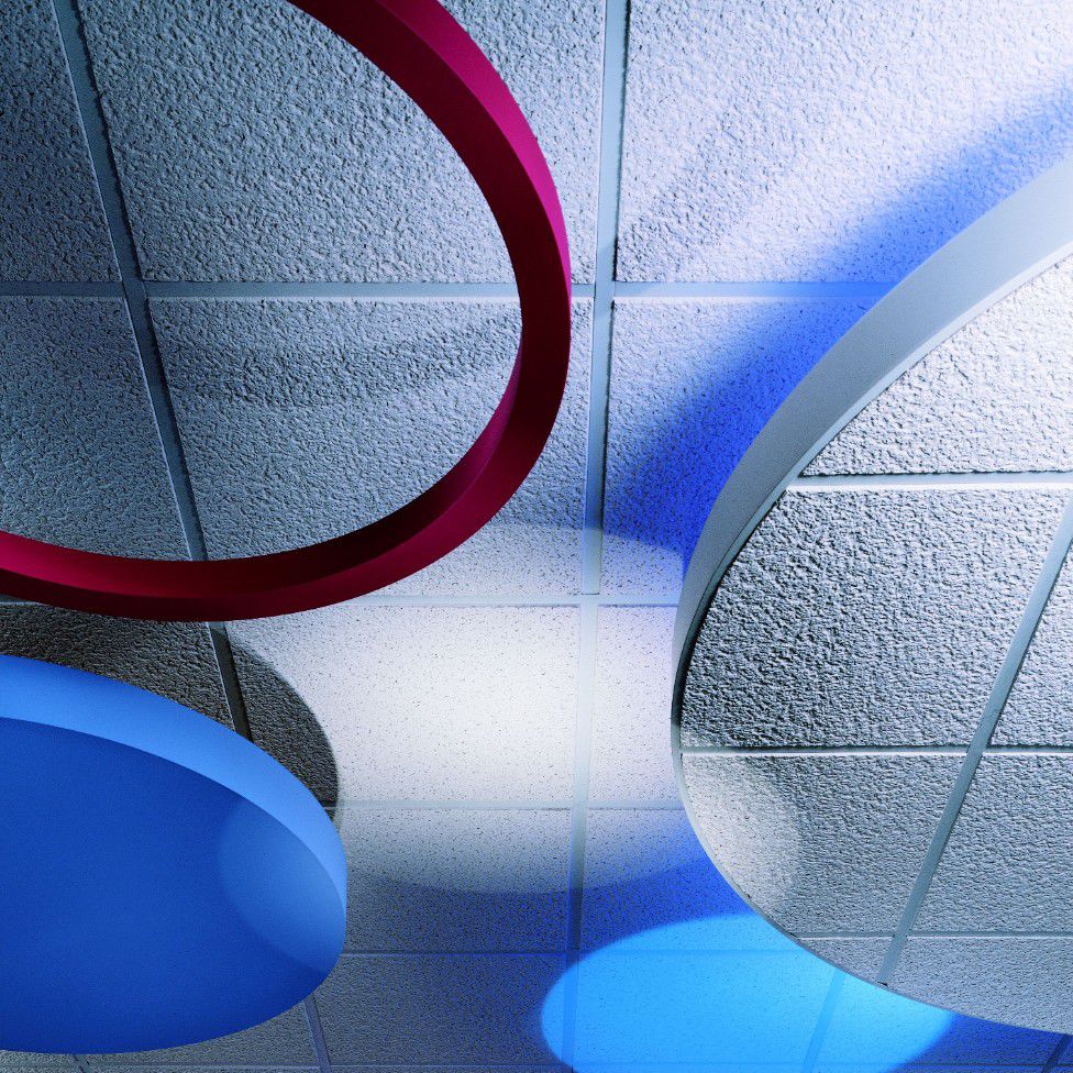 Abgehängte Decke / Metall - ASPEN™ BASIC - USG - Platten / für Büro ...